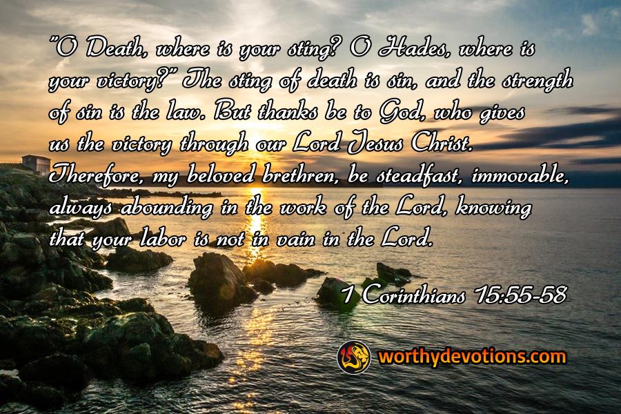 You can't escape it! - Worthy Christian Devotions - Daily Devotional