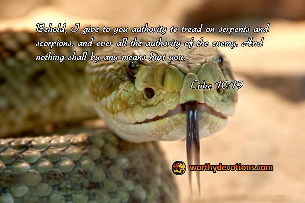 Beware of Snakes! - Worthy Christian Devotions - Daily Devotional