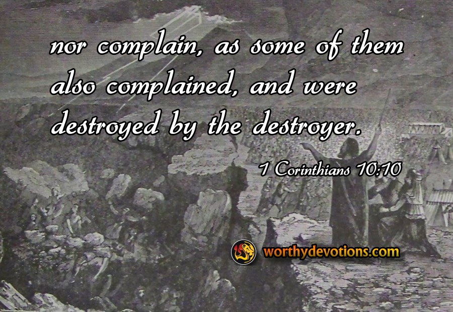 Don't Murmur! - Worthy Christian Devotions - Daily Devotional